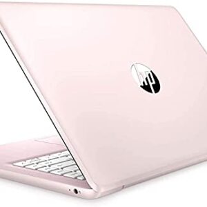 HP 2022 Stream 14" HD Thin and Light Laptop, Intel Celeron N4000 Processor, 4GB RAM, 64GB eMMC, HDMI, Webcam, WiFi, Bluetooth, 1 Year Office 365, Windows 11 S, Rose Pink, IFT 32GB USB Drive