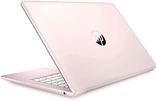 HP 2022 Stream 14" HD Thin and Light Laptop, Intel Celeron N4000 Processor, 4GB RAM, 64GB eMMC, HDMI, Webcam, WiFi, Bluetooth, 1 Year Office 365, Windows 11 S, Rose Pink, IFT 32GB USB Drive