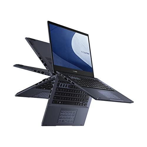 ASUS ExpertBook B5 Thin & Light Flip Business Laptop, 14” FHD, Intel Core i7-1195G7, 1TB SSD, 16GB RAM, All Day Battery, Enterprise-Grade Video Conference, NumberPad, Win 11 Pro, B5402FEA-XS75T