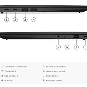 Lenovo ThinkPad X1 Carbon Gen 9 Laptop with Intel i7-1185G7 vPro Processor, 14" WUXGA 100%sRGB Non-Touch Display, 32GB RAM, 1TB SSD, 4G LTE Mobile Broadband WWAN with eSIM, Win11 Pro, and 3YR Warranty