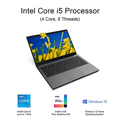 14.0" FHD Laptop Computer Intel Core i5-8279U Processor (up to 4.1 GHz) 8GB DDR4 RAM 256GB SSD Windows 10 Home Ultra Slim, Notebook Computer with Lens Anti-Peep Design, Webcam, WiFi, and Bluetooth 5.1