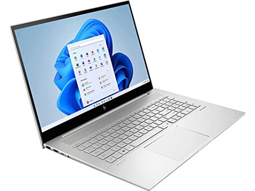 HP 2022 Envy 17.3" FHD Touchscreen 300-Nits Laptop, 12th Gen Intel Core i7- 1255U, 32GB RAM, 2TB PCIe SSD, Backlit Keyboard, Intel Iris Xe Graphics, Wind 11 Pro, Natural Silver, 32GB USB Card