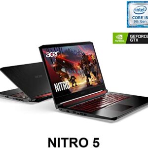 2020 Flagship Acer Nitro 5 15 Gaming Laptop 15.6" Full HD IPS 9th Gen Intel 4-Core i5-9300H(Beats i7-7700HQ), 32GB DDR4 1TB NVMe SSD, NVIDIA GTX 1650 Backlit Keyboard Win 10 WiFi6 +Marxsol Accessories