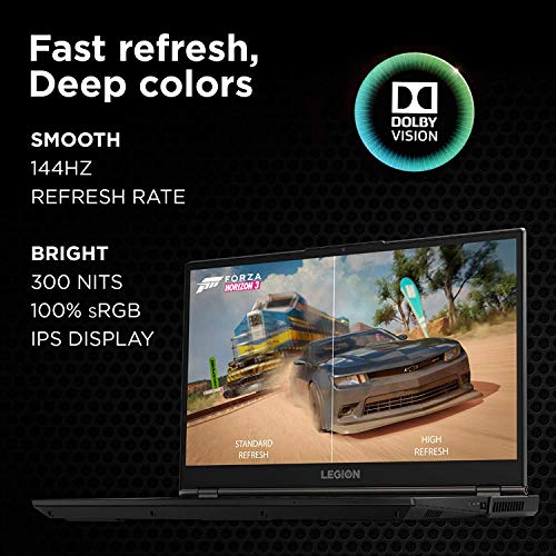 Lenovo Legion 5 Gaming Laptop, 15.6" FHD IPS 300Nits 144Hz, AMD Ryzen 7 4800H, Wi-Fi 6, Webcam, Backlit Keyboard, GeForce RTX 2060 6GB GDDR6, Windows 10, (Ryzen 7 4800H/RTX 2060)