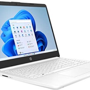 2022 HP Stream 14inch Laptop, Intel Celeron N4020 Dual-Core Processor, 4GB DDR4 Memory, 192GB Storage(64GB eMMC+128GB Card), Webcam, Bluetooth,1-Year Microsoft 365, Win10 S, Snow White | TGCD Bundle