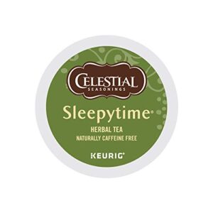 celestial seasonings sleepytime herbal tea, keurig single-serve k-cup pods, 72 count