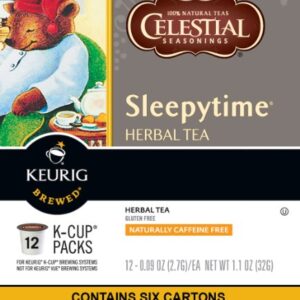 Celestial Seasonings Sleepytime Herbal Tea, Keurig Single-Serve K-Cup Pods, 72 Count