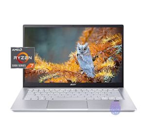 acer 2022 swift x 14” fhd ips laptop thin & light computer, 8 core amd ryzen 7 5800u(up to 4.4 ghz), 16gb ram, 1tb pcie ssd, backlit kb, fingerprint, wi-fi 6, webcam, 14hr battery life, windows 10