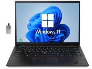 lenovo 2023 thinkpad x1 carbon gen 9 14.0″ wuxga ips low blue light business laptop, intel core i7-1185g7 vpro, 16gb ram, 2tb pcie ssd, intel iris xe graphics, win11 pro, black, 32gb usb card