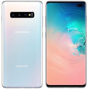 samsung galaxy s10+, 128gb, prism white – unlocked (renewed)