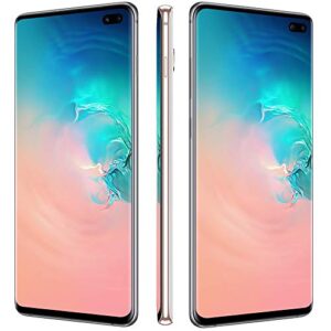 Samsung Galaxy S10+, 128GB, Prism White - Unlocked (Renewed)