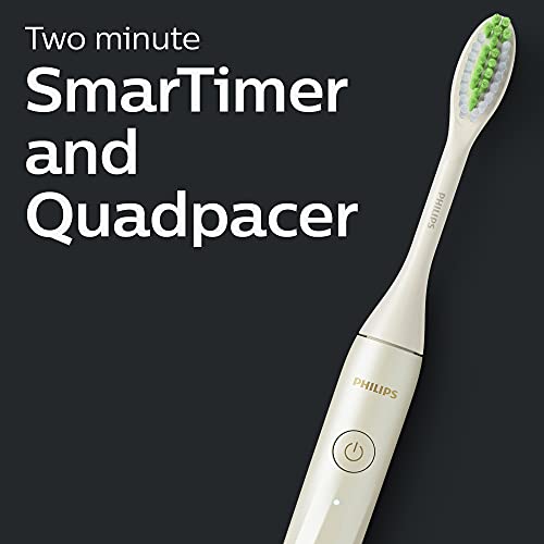 Philips One by Sonicare Rechargeable Toothbrush, Snow, HY1200/07, 1 Pack