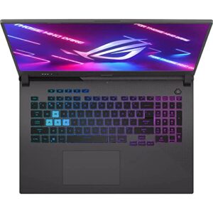 ASUS ROG Strix G17 (2021) Gaming Laptop, 17.3” 144Hz IPS Type FHD, NVIDIA GeForce RTX 3050 Ti, AMD Ryzen 7 5800H, 16GB DDR4, 512GB PCIe NVMe SSD, RGB Keyboard, Windows 10, G713QE-RB74