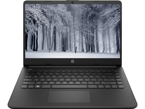 HP 14" HD IPS Laptop, Windows 11 OS, Intel Celeron Processor Up to 2.60 GHz, 4GB RAM, 64GB SSD, Intel 4K Graphics, Ultra-Fast WiFi, Dale Black(Renewed)