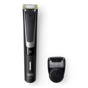 philips norelco oneblade pro hybrid electric trimmer and shaver, black, qp6510/70