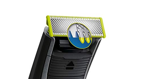 Philips Norelco Oneblade Pro Hybrid Electric Trimmer and Shaver, Black, QP6510/70