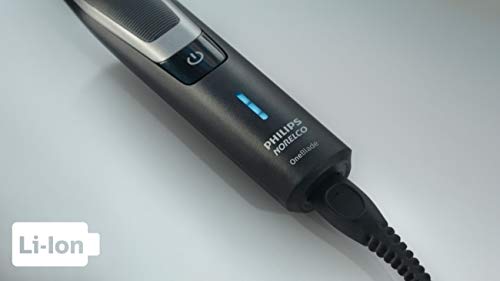 Philips Norelco Oneblade Pro Hybrid Electric Trimmer and Shaver, Black, QP6510/70