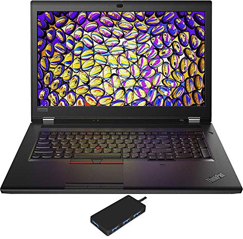 Lenovo ThinkPad P73 Workstation Laptop (Intel i7-9750H 6-Core, 32GB RAM, 1TB SATA SSD, Quadro P620, 17.3" Full HD (1920x1080), Fingerprint, 3xUSB 3.1, 1xHDMI, Win 10 Pro) with USB3.0 Hub