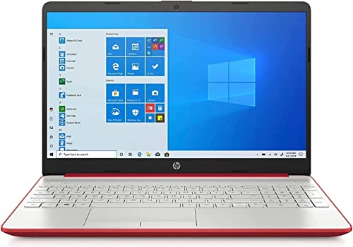 HP Laptop, 15.6" HD Display, Intel Pentium Gold 6405U 2.4 GHz Processor, 32GB Memory, 1TB SSD, SD Card Reader, Webcam, HDMI, USB-C, RJ-45, Wi-Fi, Windows OS, Red, JVQ MP