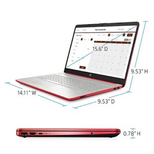 HP Laptop, 15.6" HD Display, Intel Pentium Gold 6405U 2.4 GHz Processor, 32GB Memory, 1TB SSD, SD Card Reader, Webcam, HDMI, USB-C, RJ-45, Wi-Fi, Windows OS, Red, JVQ MP