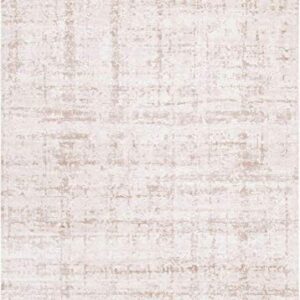 Unique Loom Uptown Collection by Jill Zarin Collection Textured Modern Beige Area Rug (9' 0 x 12' 0)