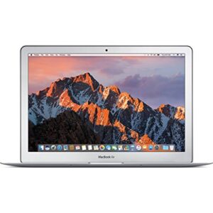 apple 13 inches macbook air, 1.8ghz intel core i5 dual core processor, 8gb ram, 128gb ssd, mac os, silver, mqd32ll/a (renewed)