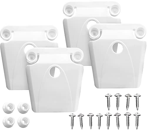 Cooler Latch Posts and Screws Kit, 4 Pack Cooler Latch, and Posts. High Toughness Cooler Latch Parts, Cooler Latch Replacement Set, Compatible with Igloo Cooler. Set of 4 Cooler Latch Posts & Screws.