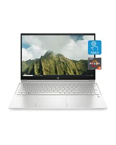 hp pavilion 15 laptop, amd ryzen 5 5500u, 8 gb ram, 512 gb ssd, 15.6” hd touchscreen, windows 10 home, thin, lightweight computer with webcam, business, study, & entertainment (15-eh1010nr, 2021)