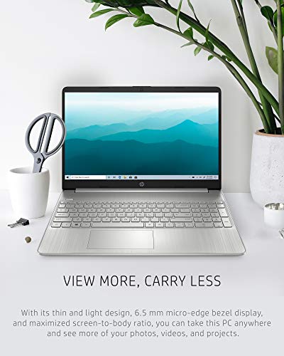 HP 15 Laptop, AMD Ryzen 3 3250U Processor, 8 GB RAM, 256 GB SSD Storage, 15.6-inch HD Micro-edge Display, Windows 10 Home, Long-Lasting Battery, HP Fast Charge, 720p Webcam (15-ef1021nr, 2020)