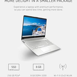 HP 15 Laptop, AMD Ryzen 3 3250U Processor, 8 GB RAM, 256 GB SSD Storage, 15.6-inch HD Micro-edge Display, Windows 10 Home, Long-Lasting Battery, HP Fast Charge, 720p Webcam (15-ef1021nr, 2020)