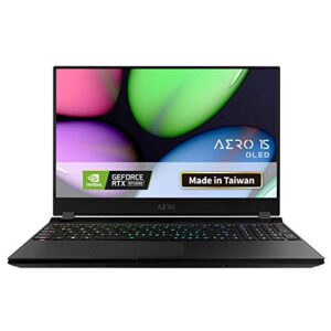 gigabyte aero 15 oled sa-7us5130sh 15″ thin bezel samsung uhd amoled, i7-9750h, nvidia geforce gtx 1660 ti, samsung 16gb ram, m.2 pcie 512gb intel 760p ssd, w10 home, rgb kb, ultra slim (renewed)