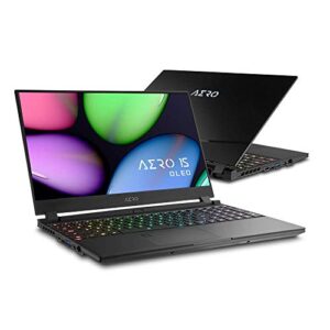 Gigabyte AERO 15 OLED SA-7US5130SH 15" Thin Bezel Samsung UHD Amoled, i7-9750H, NVIDIA GeForce GTX 1660 Ti, Samsung 16GB RAM, M.2 PCIe 512GB Intel 760P SSD, W10 Home, RGB KB, Ultra Slim (Renewed)