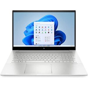 hp envy 17-cr0013dx laptop 17.3″ fhd touchscreen, intel core i7-1260p, intel iris xe graphics, 12gb ddr4 ram, 512gb ssd, windows 11 home, natural silver (renewed)