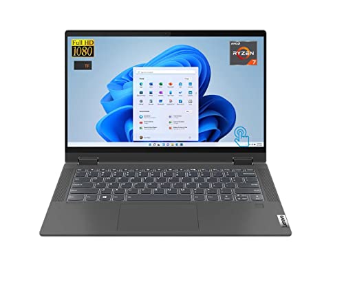 2022 New Flagship Lenovo Premium Flex 14 Convertible Laptop: 14" FHD IPS Touchscreen, Dynamic 8-Core AMD Ryzen 7 5700U, 16GB RAM, 1TB SSD, WiFi-6, HDMI, USB-C, Backlit-KYB, FP-Reader, Win11, T.F