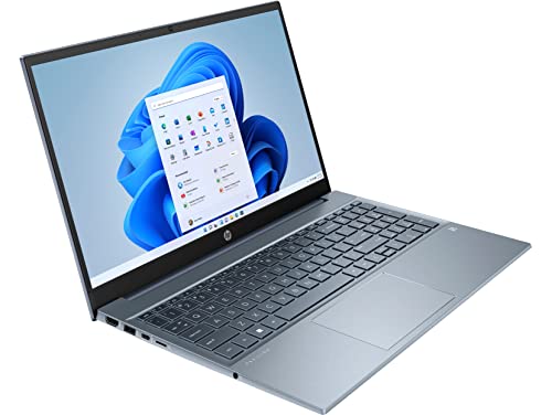 HP 2022 Pavilion 15t-eg000 15.6" 60Hz FHD IPS Fog Blue Laptop (Intel i7-1165G7 4-Core, 32GB RAM, 1TB PCIe SSD, Intel Iris Xe, Fingerprint, WiFi 6, BT 5.2, Win 11 Pro) with Hub