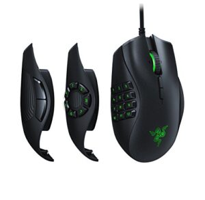 razer naga trinity gaming mouse: 16,000 dpi optical sensor – chroma rgb lighting – interchangeable side plate w/ 2, 7, 12 button configurations – mechanical switches