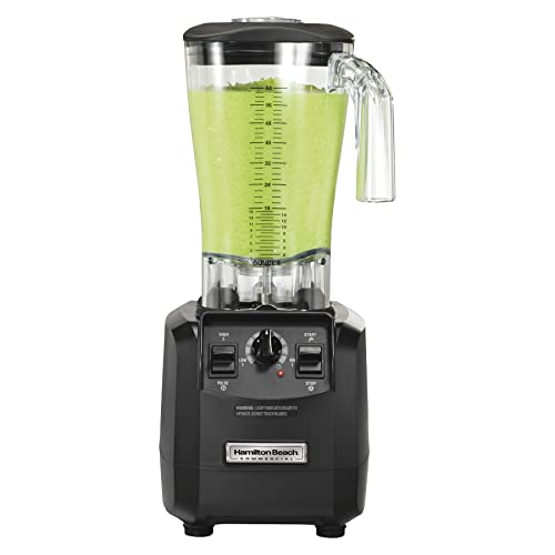 Hamilton Beach Commercial HBH550 The Fury Blender, 3 hp, 2 Speeds, Pulse, 64 oz./1.8 L Cutter Assembly Polycarbonate Container, 18.04" Height, 8.89" Width, 8.07" Length, Black