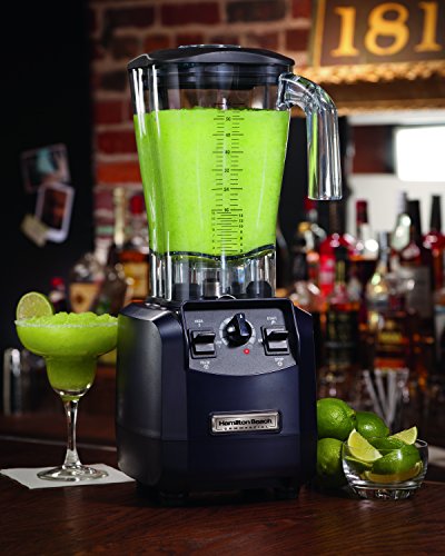 Hamilton Beach Commercial HBH550 The Fury Blender, 3 hp, 2 Speeds, Pulse, 64 oz./1.8 L Cutter Assembly Polycarbonate Container, 18.04" Height, 8.89" Width, 8.07" Length, Black