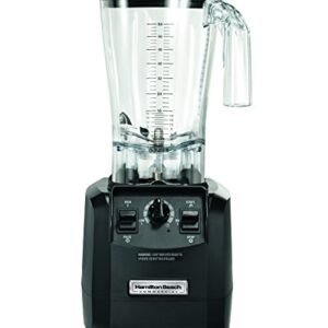 Hamilton Beach Commercial HBH550 The Fury Blender, 3 hp, 2 Speeds, Pulse, 64 oz./1.8 L Cutter Assembly Polycarbonate Container, 18.04" Height, 8.89" Width, 8.07" Length, Black