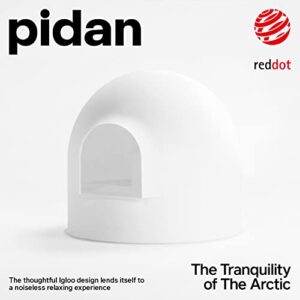 pidan Igloo Cat Litter Box Dome Litter Box Extra Large Igloo Litter Box Dog Proof Kitty Litter Box Furniture with Modern Minimalist Design, Litter Box Furniture Dot Design Award 2016