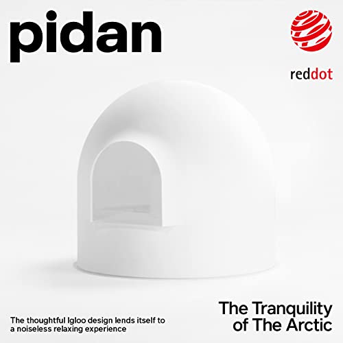 pidan Igloo Cat Litter Box Dome Litter Box Extra Large Igloo Litter Box Dog Proof Kitty Litter Box Furniture with Modern Minimalist Design, Litter Box Furniture Dot Design Award 2016