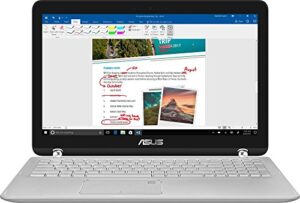 asus 15.6″ q504ua-bi5t26 2-in-1 touchscreen fhd 1080p laptop pc, 7th intel core i5-7200u, 12gb ddr4 sdram, 1tb hdd, built-in fingerprint reader, windows ink capable display, backlit keyboard, windows