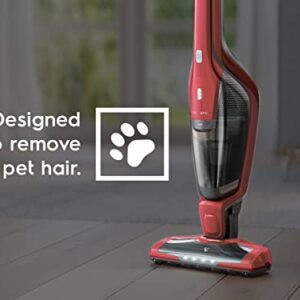 Electrolux Ergorapido Stick, Lightweight Cordless Vacuum with LED Nozzle Lights and Turbo Power Battery, for Removing Pet Hair from Carpets and Hard Floors, in, Chili Red