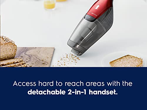 Electrolux Ergorapido Stick, Lightweight Cordless Vacuum with LED Nozzle Lights and Turbo Power Battery, for Removing Pet Hair from Carpets and Hard Floors, in, Chili Red