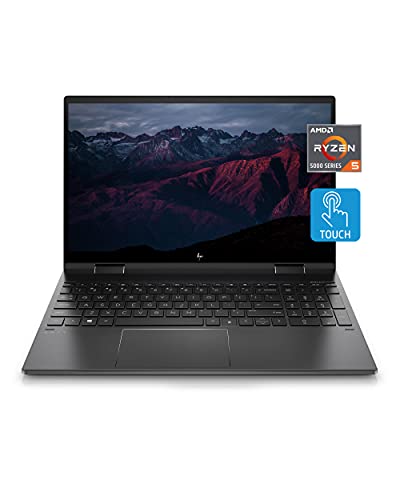 HP Envy x360 15 Convertible Laptop, AMD Ryzen 5 5500U Processor, AMD Radeon Graphics, 8 GB RAM, 512 GB SSD, 15.6 inch Full HD Display, Windows 10 Home(15-ee1010nr, 2021)