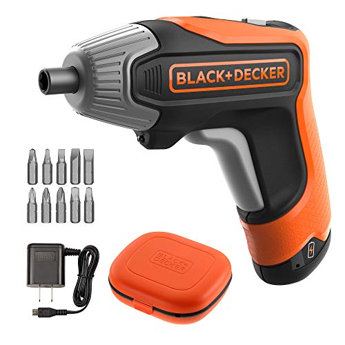 beyond by BLACK+DECKER 4V MAX* Cordless Screwdriver, Fast Charge,  1-Inch Assorted Bits (BCF611CBAPB)