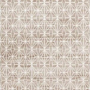 Unique Loom Uptown Collection by Jill Zarin Collection Geometric Modern Brown Area Rug (8' 0 x 10' 0)