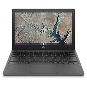 hp chromebook 11 laptop, mediatek mt8183, 4 gb ram, 64 gb emmc, 11.6″ hd anti-glare display, chrome os, long battery life, usb-c port, custom-tuned speakers, lightweight (11a-na0070nr, 2022, ash gray)