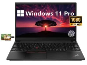 new lenovo thinkpad e15 business laptop, 15.6″ fhd display, core i5-1135g7(beat i7-10510u), windows 11 pro, 16gb ram 512gb ssd,32gb durlyfish usb card