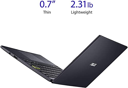 2022 ASUS Laptop L210 11.6” Ultra Thin Student Laptop Computer, Intel Celeron N4020 Processor, 4GB RAM, 320 GB Storage, Windows 10 Home in S Mode with One Year of Office 365 Personal, Star Black